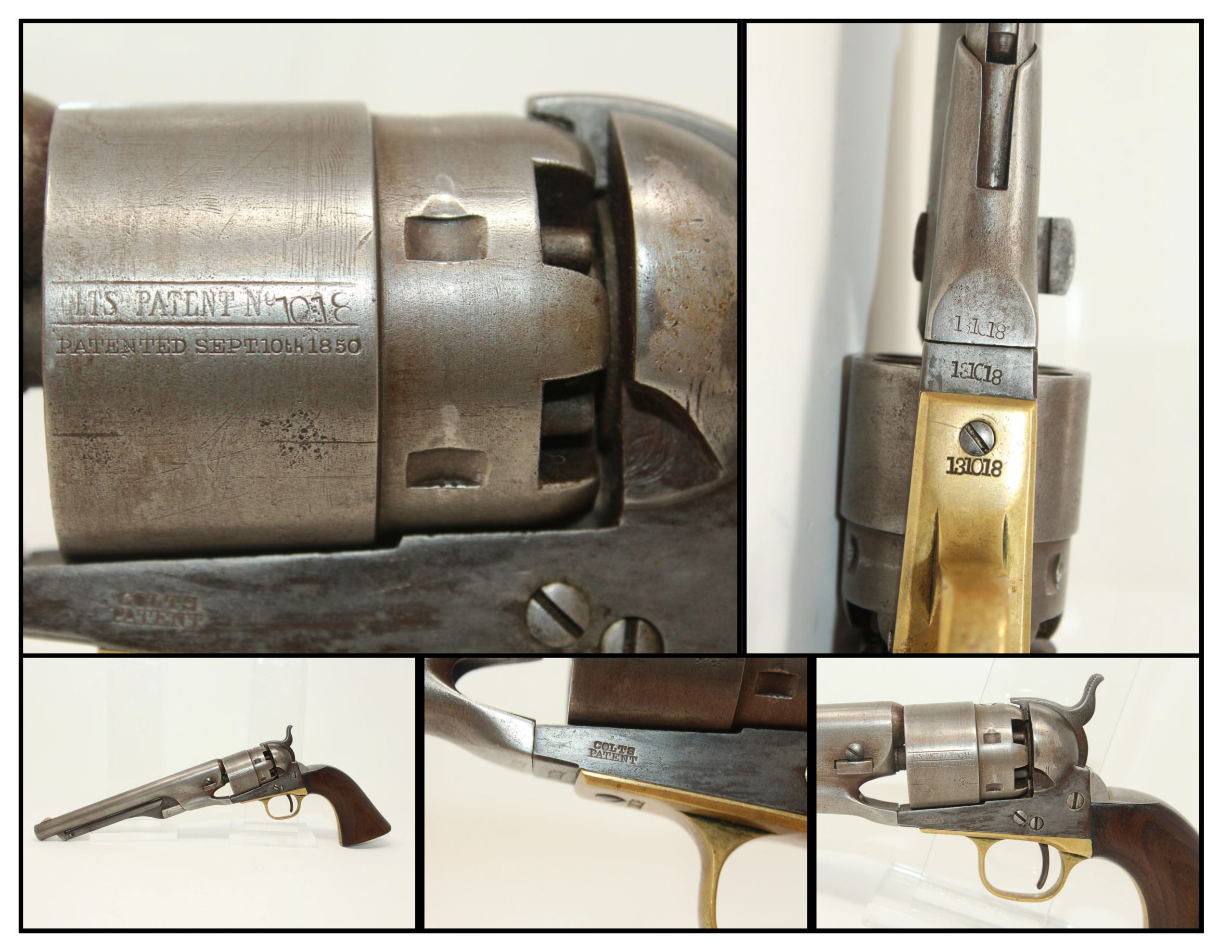 Collage U.S. Colt MOdel 1860 Civil War Army Percussion Revolver ...