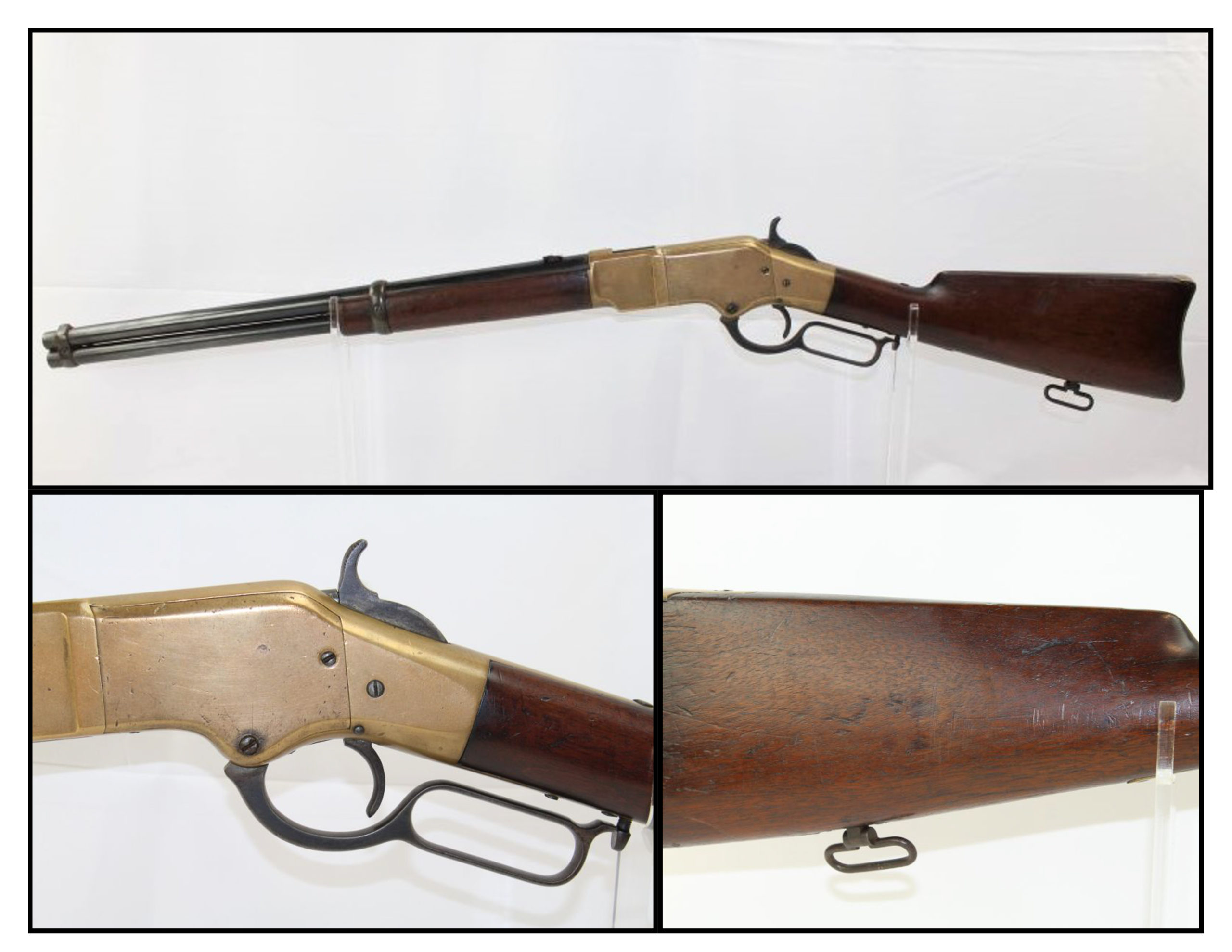 Collage Winchester Model 1866 Lever Actioni Carbine | Ancestry Guns