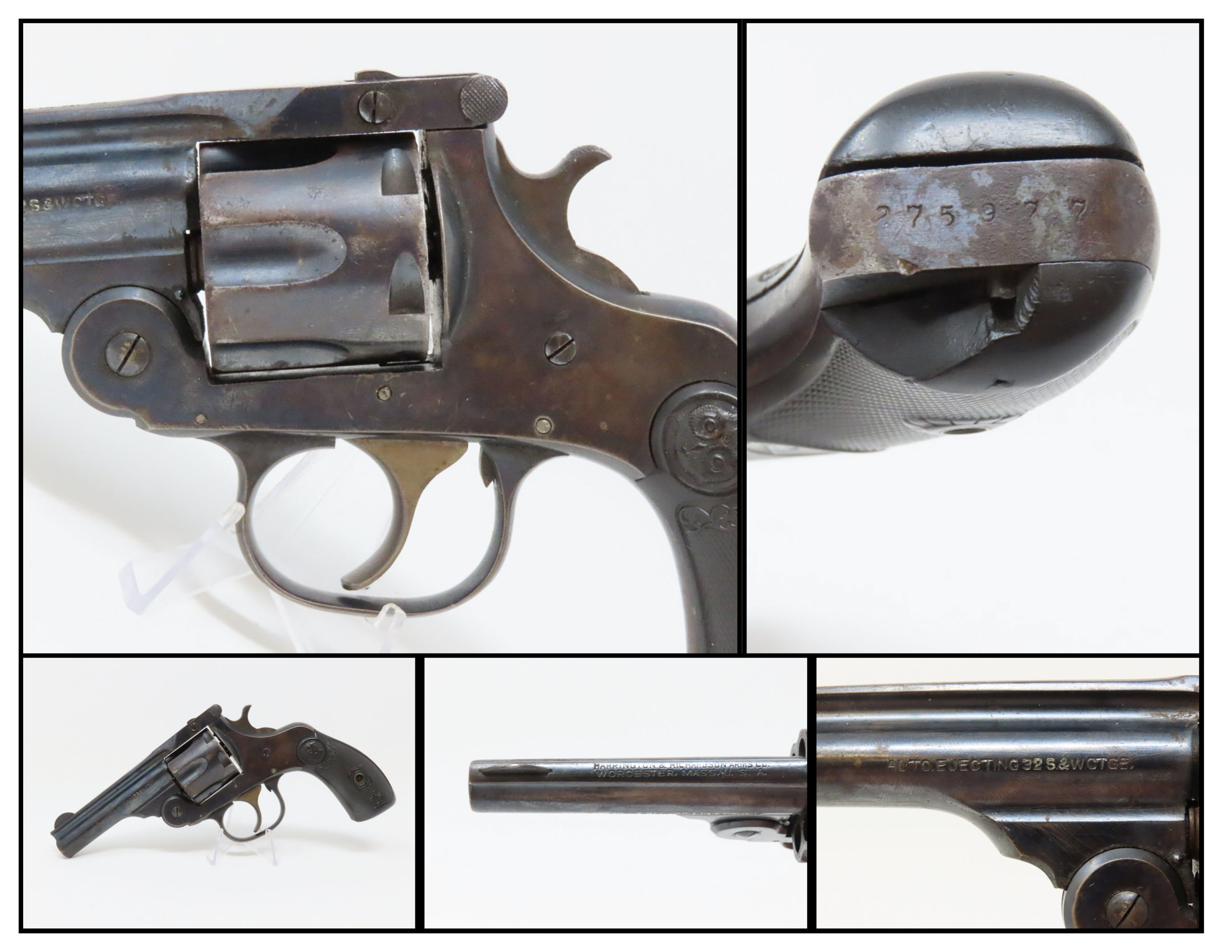 Collage harrington & Richardson Revolver | Ancestry Guns