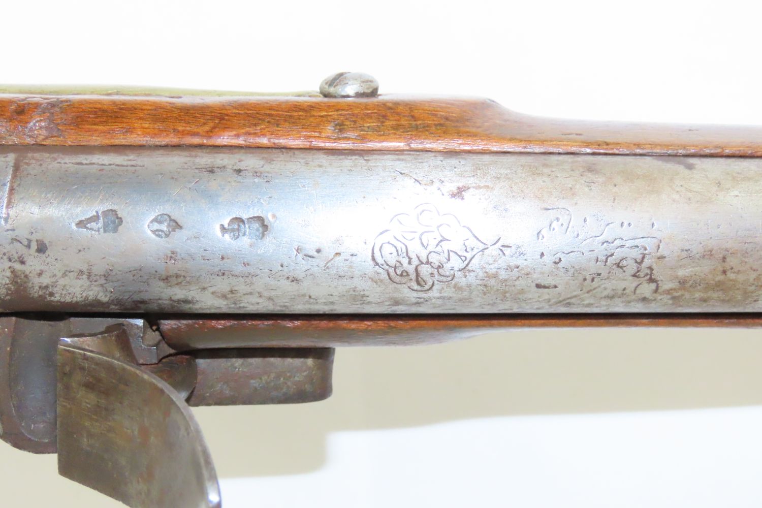East India Co. Brown Bess Flintlock Musket with 1801 Dated Lock 7.7 C&R ...