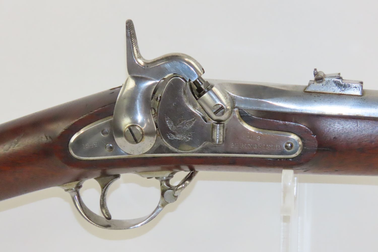 U.S. Springfield Model 1855 Percussion Riffle-Musket 7.2 C&R Antique004 ...