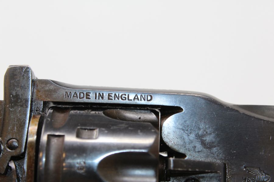 WEbley Mark IV .38 Cross Bolt Safety C&R Antique013 | Ancestry Guns