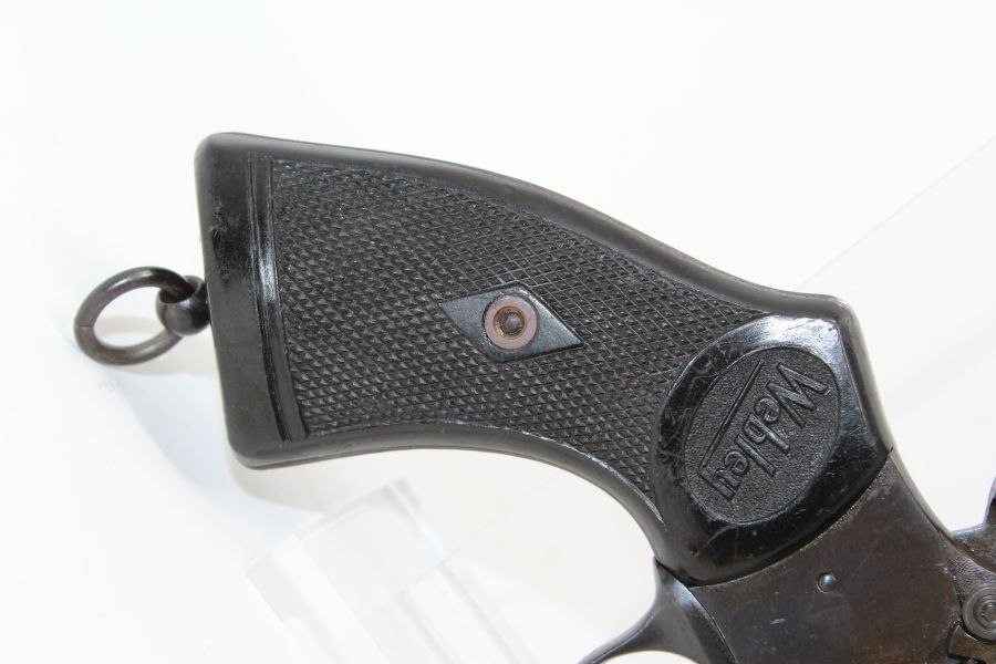 WEbley Mark IV .38 Cross Bolt Safety C&R Antique019 | Ancestry Guns