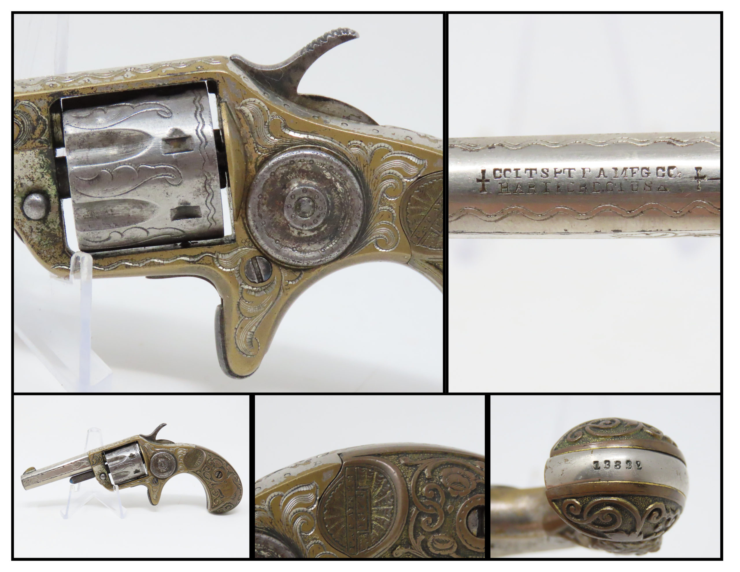 collage factory engraved colt new line revolver | Ancestry Guns