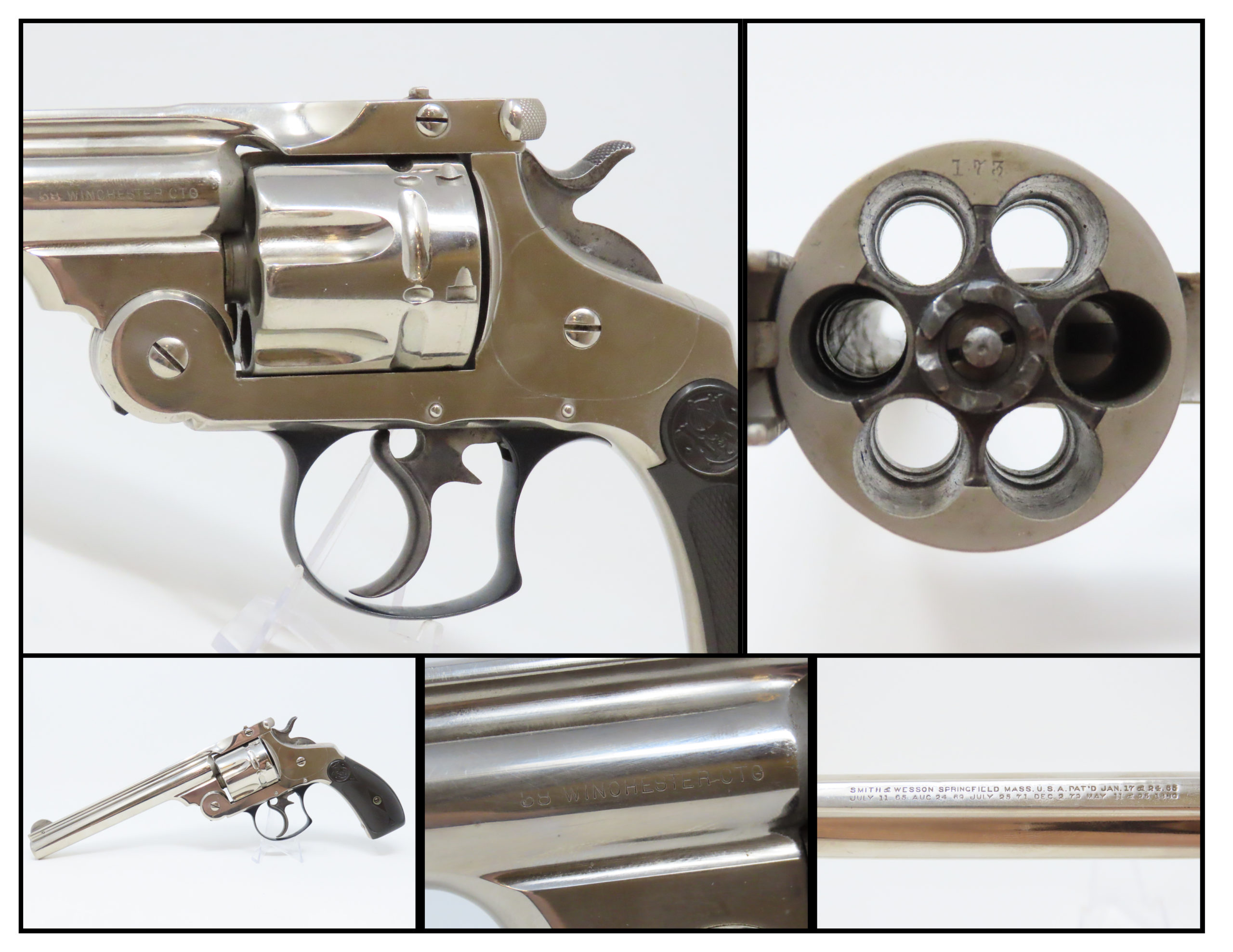collage smith & wesson .38 Winchester DA Revolver | Ancestry Guns