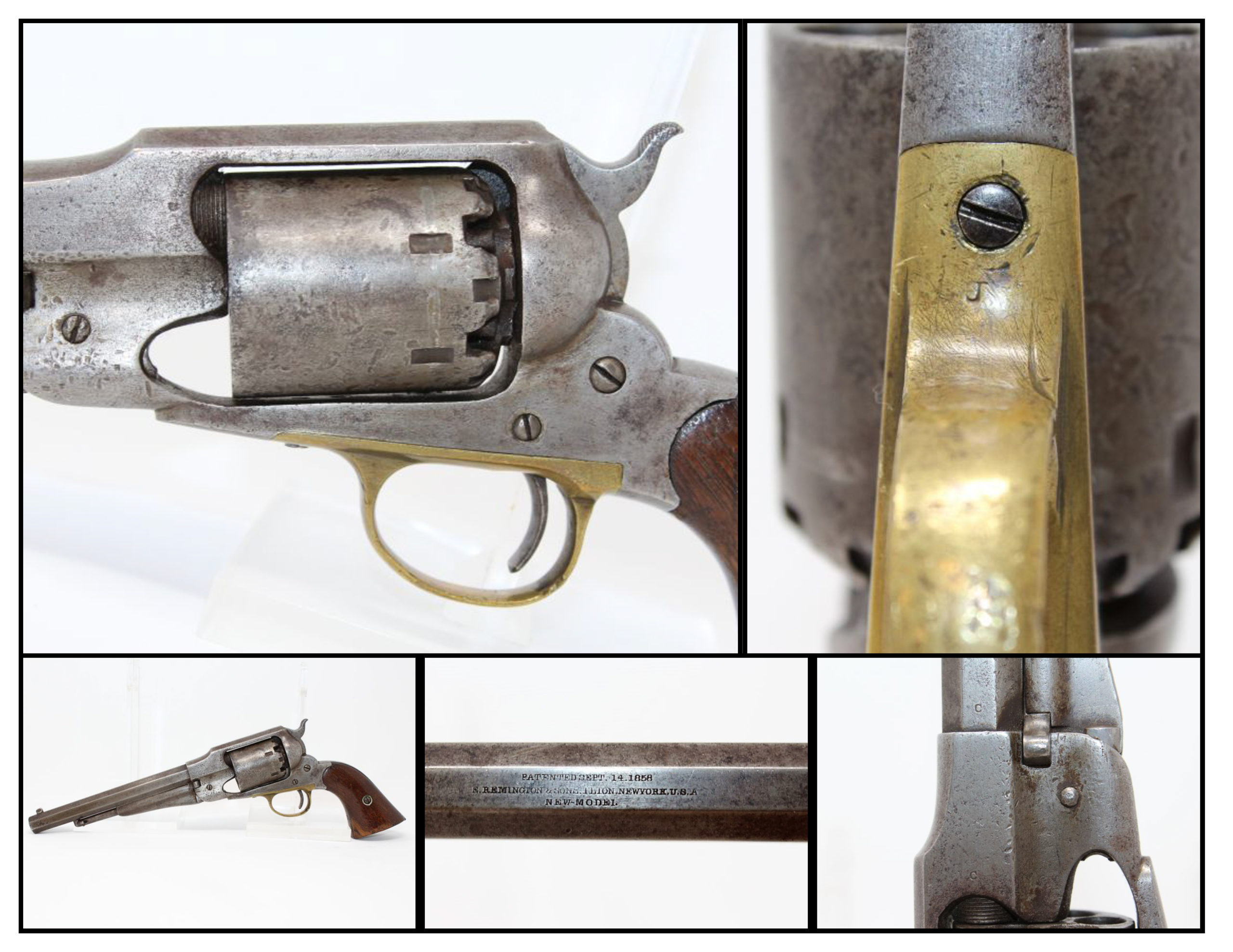 jCollage U.S. Remington New Model Army Revolver | Ancestry Guns