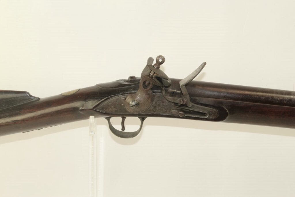 Brown Bess Type Flintlock Musket with Castle and Elephant Lock Markings ...