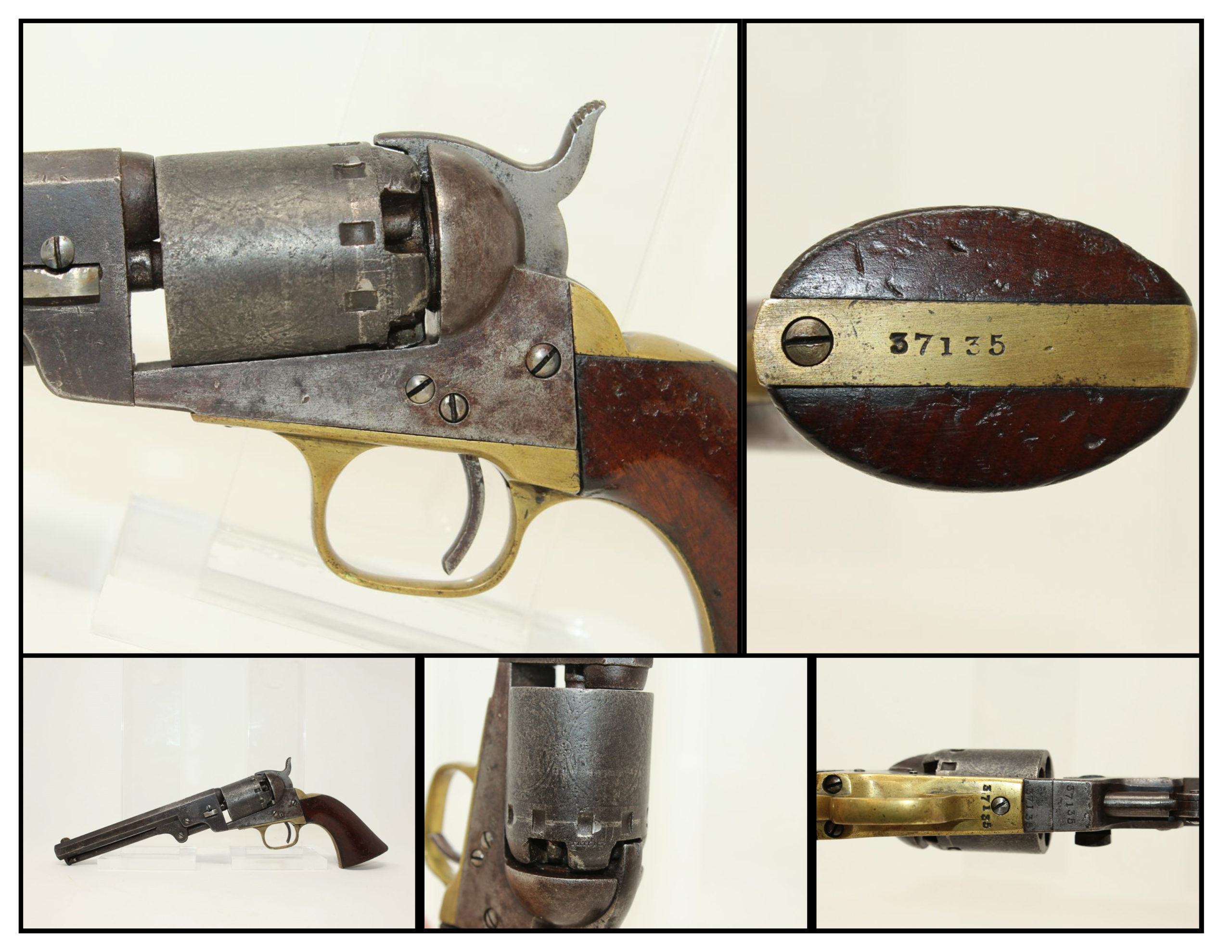 Collage Manhattan Firearms Co. Navy Model Revolver | Ancestry Guns
