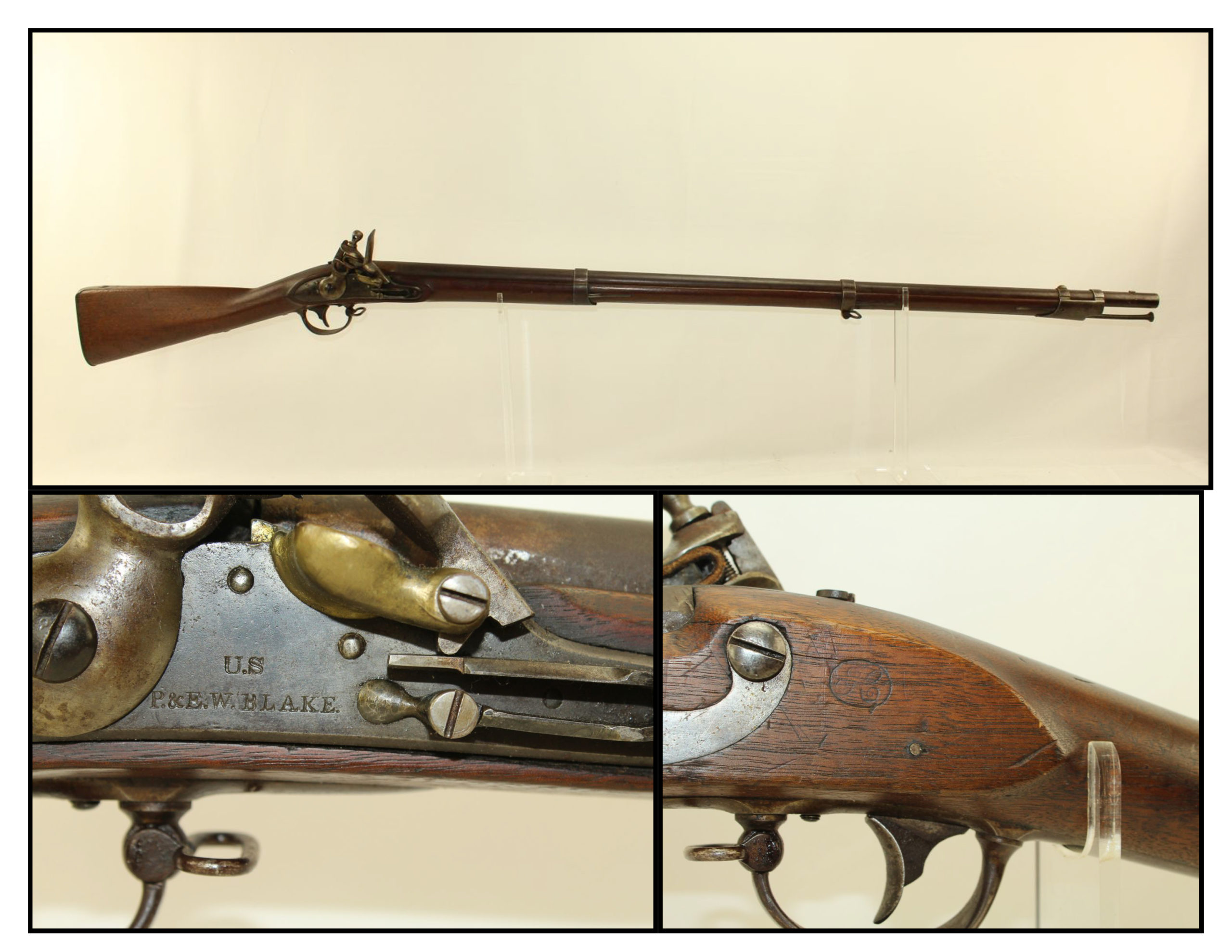 Collage P. & E. W. Blake Model 1816 Flintlock Musket | Ancestry Guns