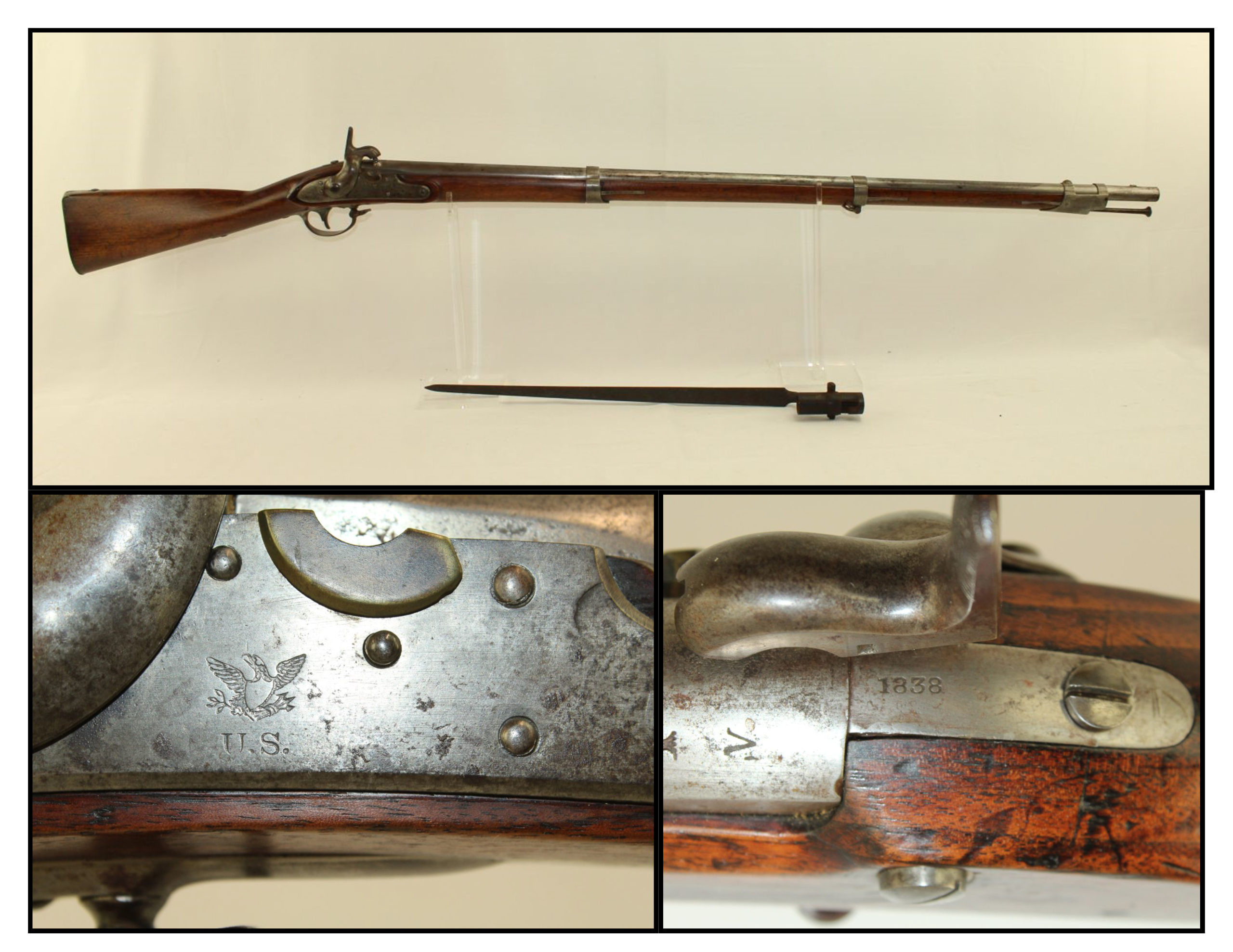 Collage Springfield Model Conversion Musket | Ancestry Guns