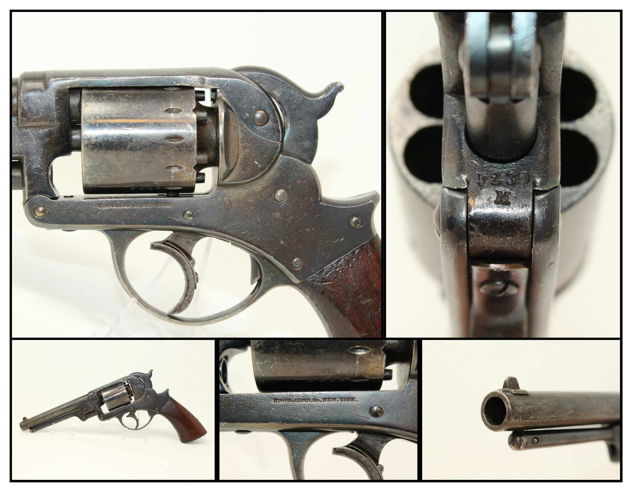 Collage Starr Model 1858 Army DA Revolver | Ancestry Guns