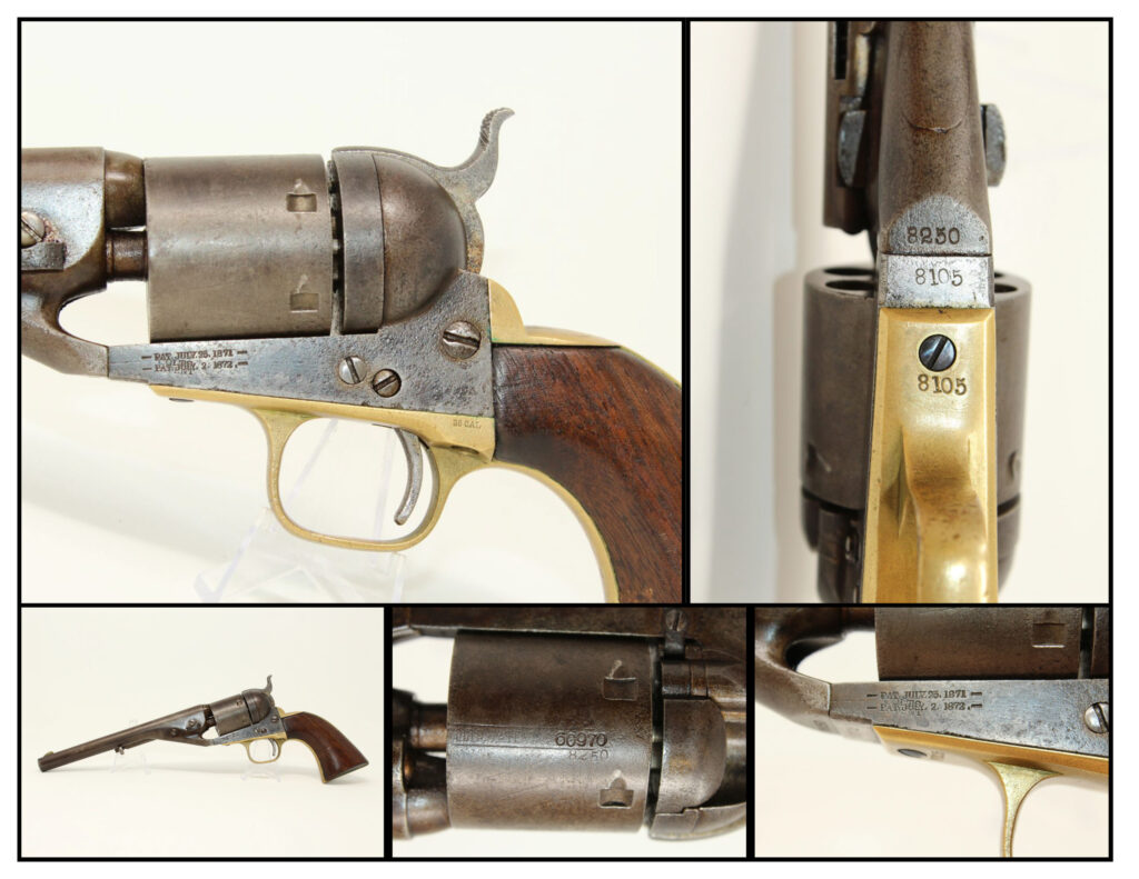 Collage U.S. Navy Colt Model 1861 Navy Revolver | Ancestry Guns