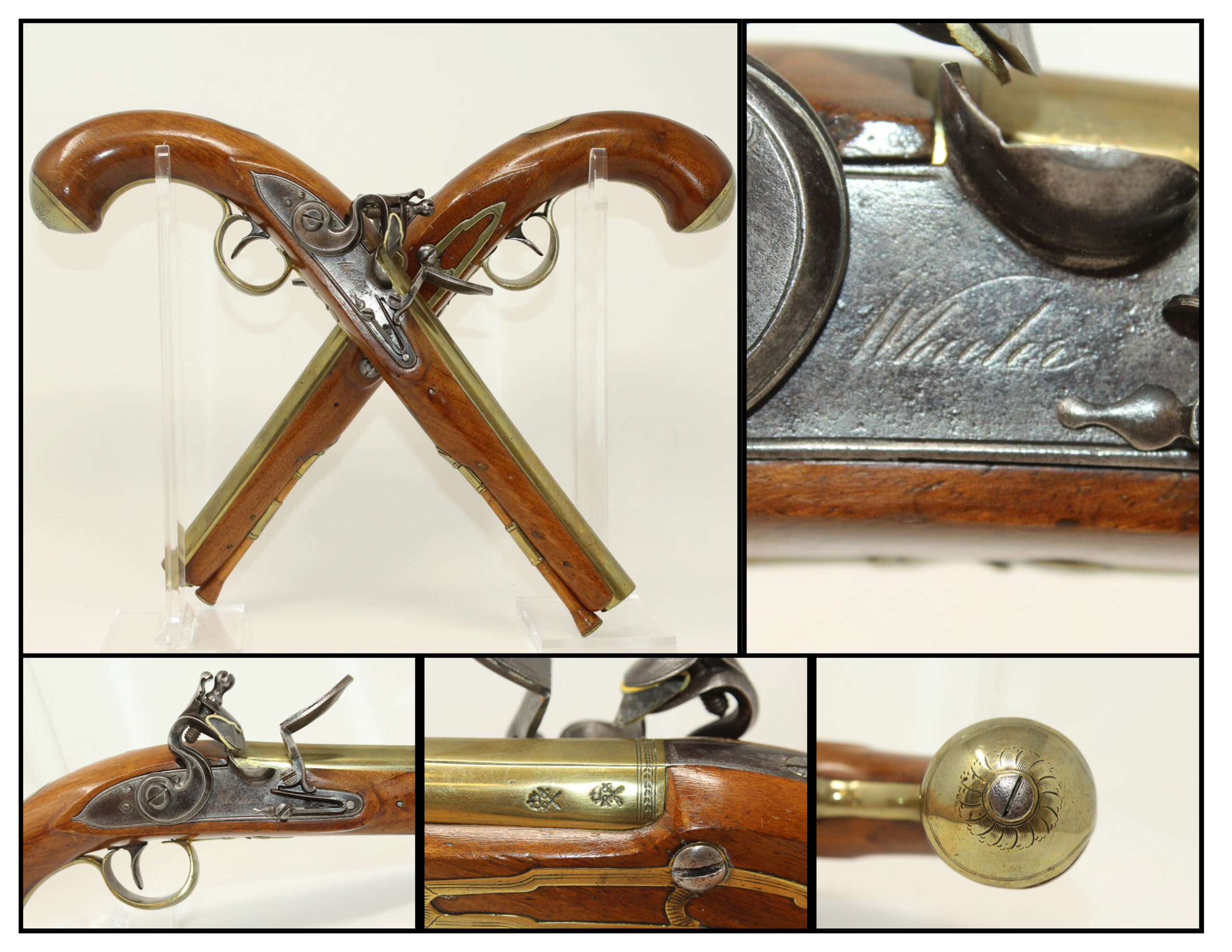 Collage Wheeler Pistol Pair Dueling | Ancestry Guns