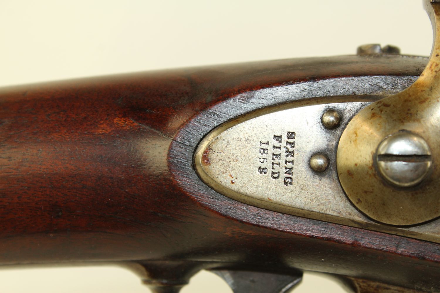 Dated U.S. Springfield Model 1851 Cadet Rifled Musket 12.6 C&R ...