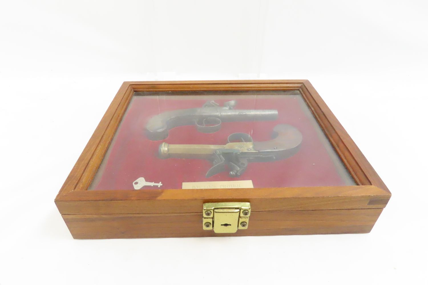 European Flintlock Boxlocks with Display Case 6.19 C&R Antique003 ...