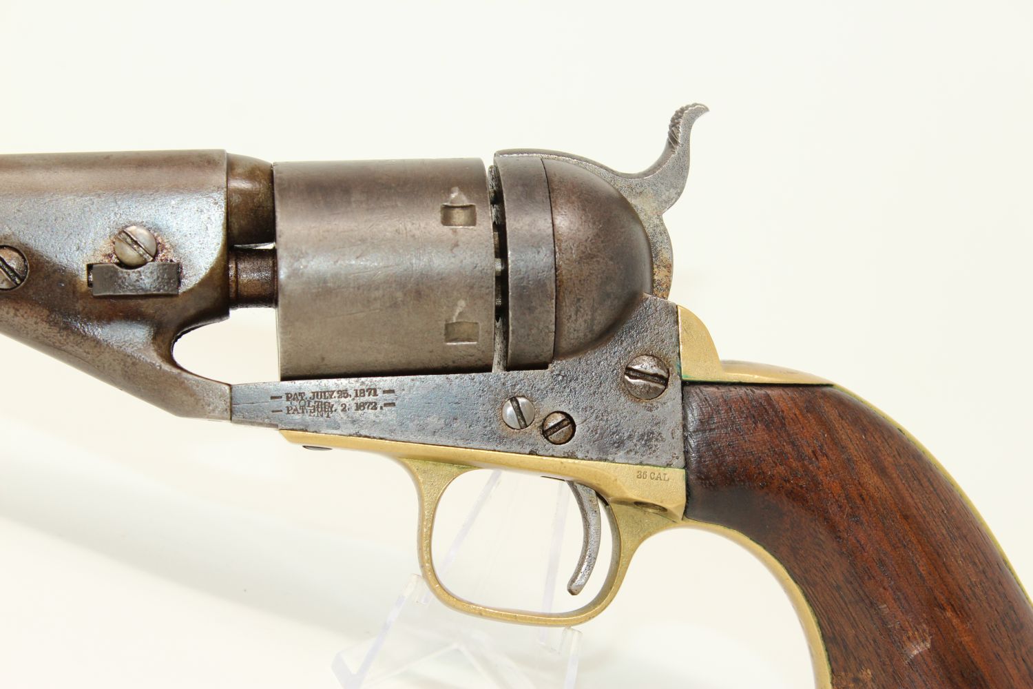 U.S. Navy Colt Model 1861 Navy Conversion Revolver C&R Antique003 ...