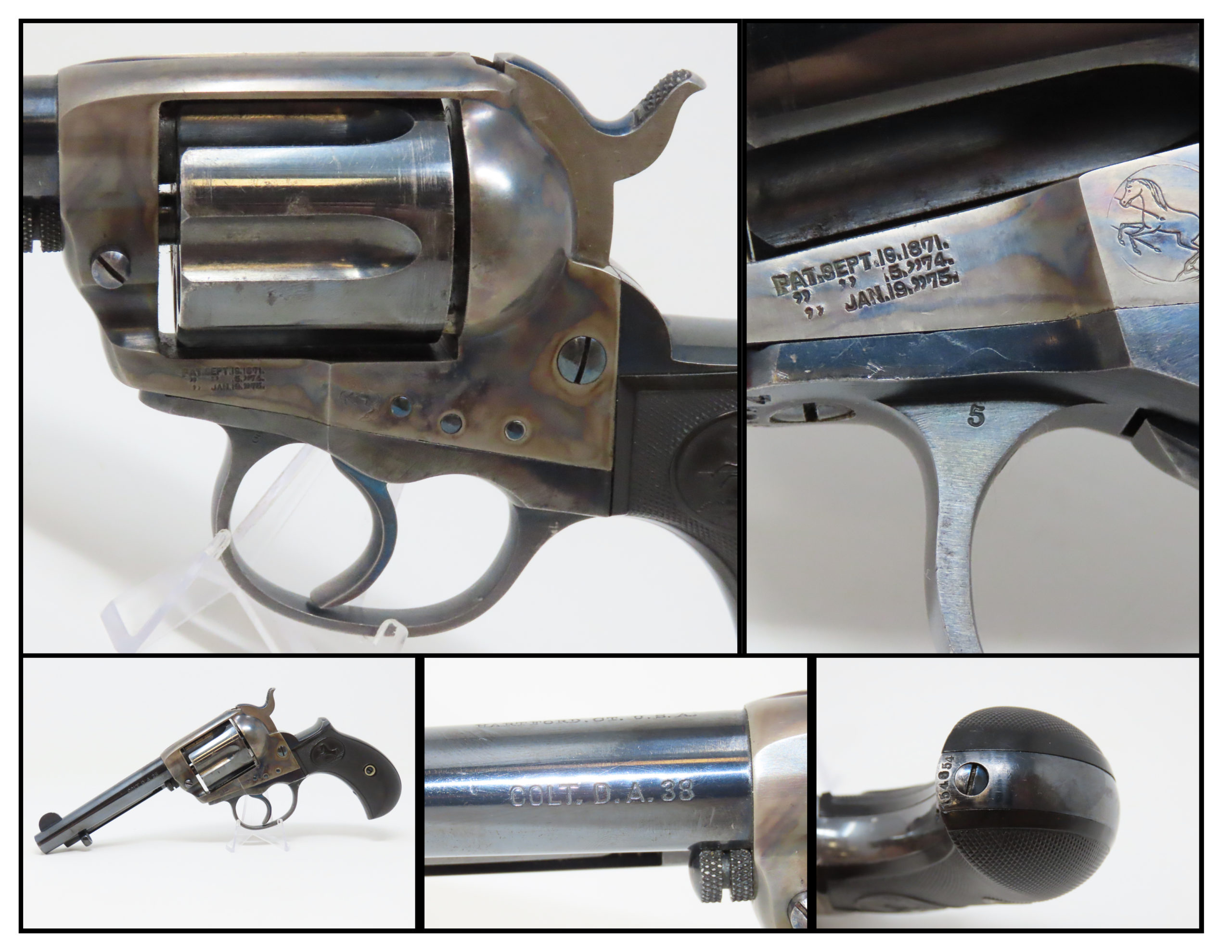 collage colt model 1877 lightning double action revolver | Ancestry Guns