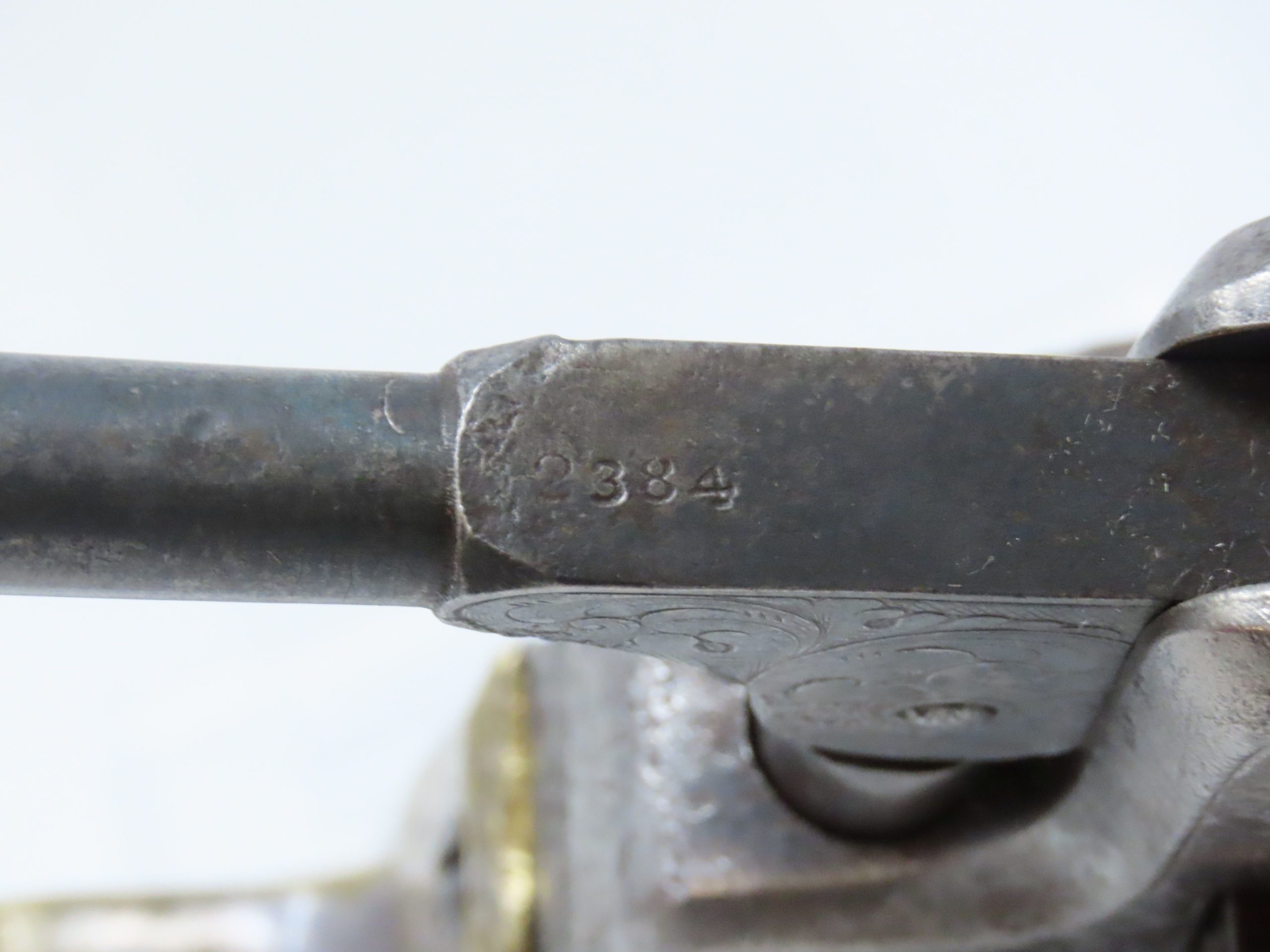 Antique Factory Engraved Colt Dragoon Revolver Donut Panel Scene F105 R ...