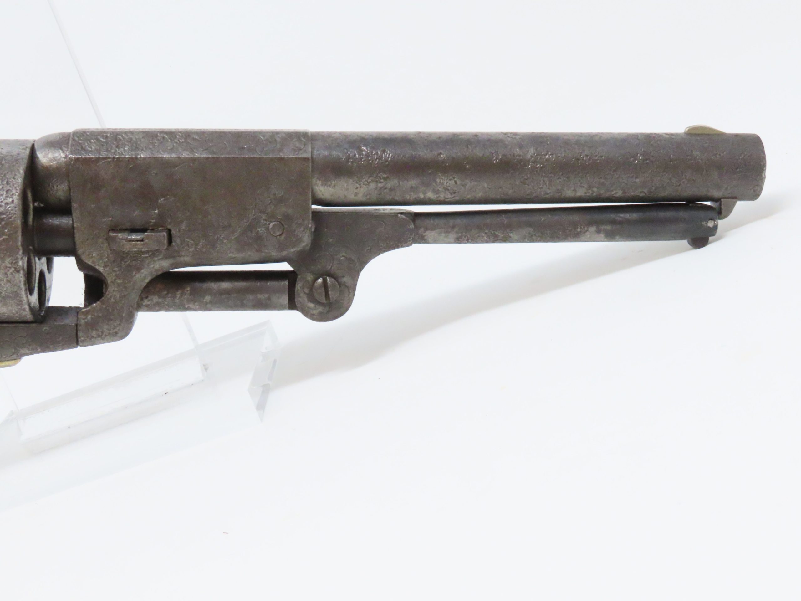 Antique Factory Engraved Colt Dragoon Revolver Donut Panel Scene F105 R ...