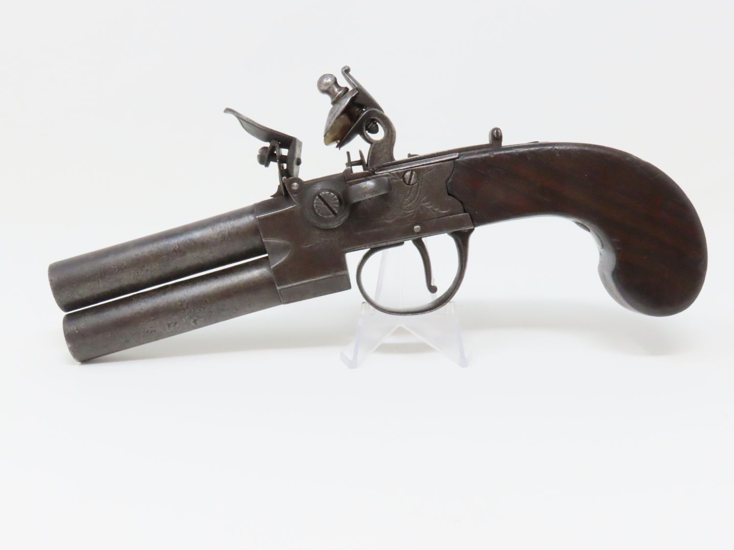 Chance & Sons Tap Action Double Barrel Pistol 4.6 C&R Antique001 ...