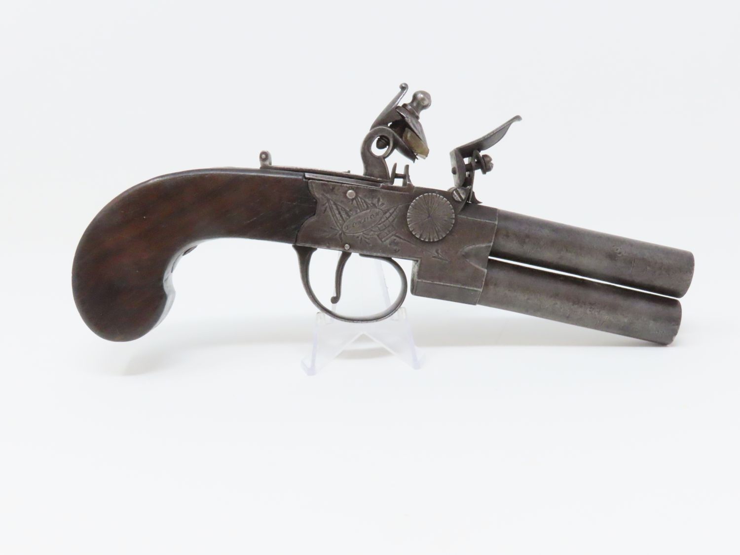 Chance & Sons Tap Action Double Barrel Pistol 4.6 C&R Antique018 ...