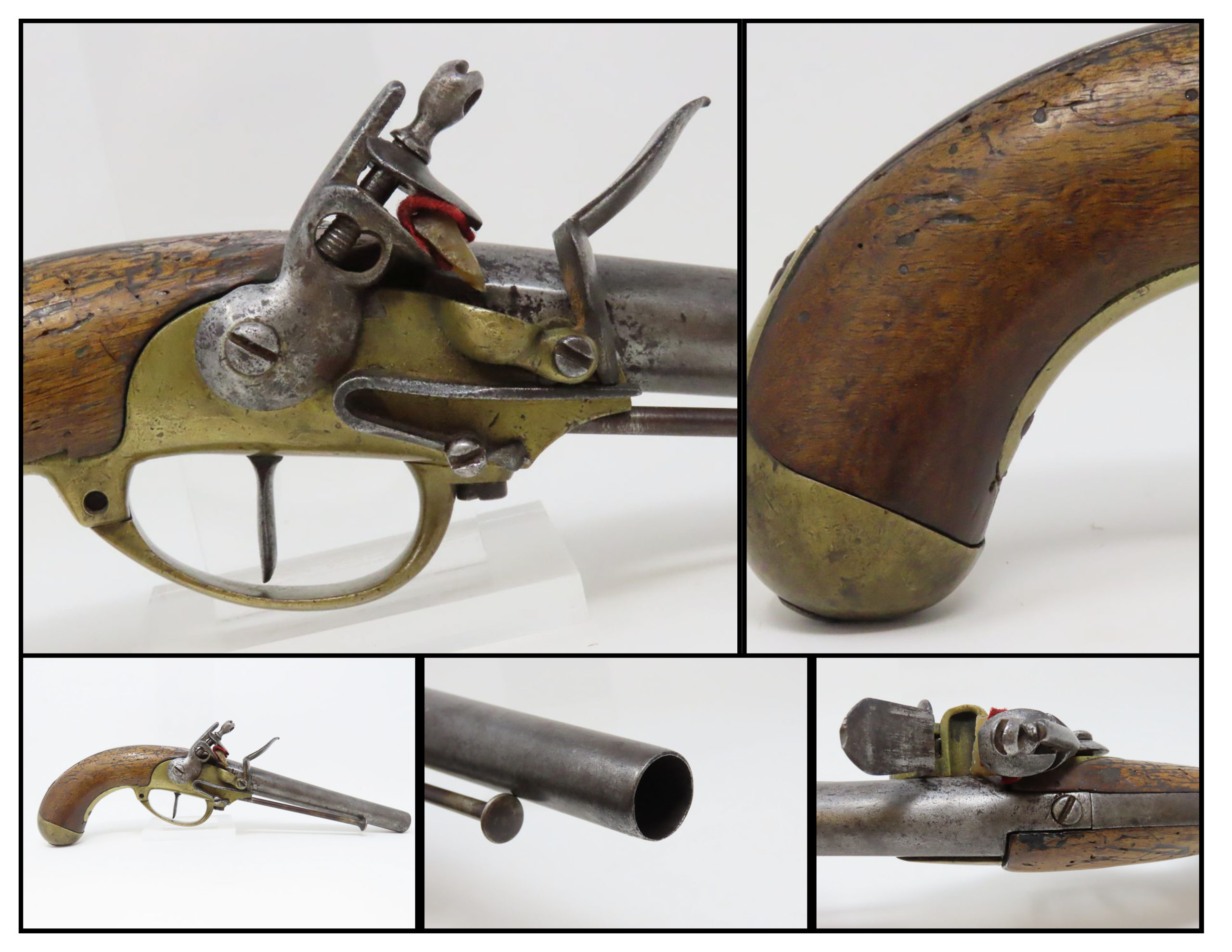 Collage French Model 1777 Flintlock Pistol 10.7 | Ancestry Guns