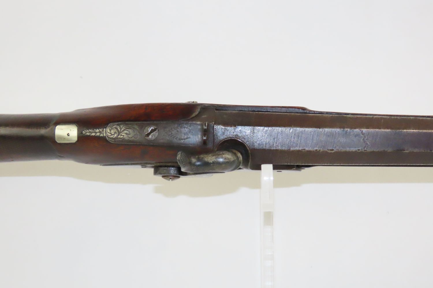 Engraved Jaeger Rifle with Carved Stock 5.12 C&R Antique010 | Ancestry Guns