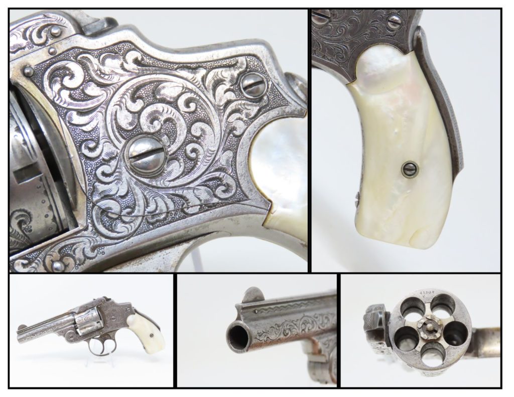 Engraved Smith & Wesson .38 Safety Hammerless Second MOdel Revolver ...