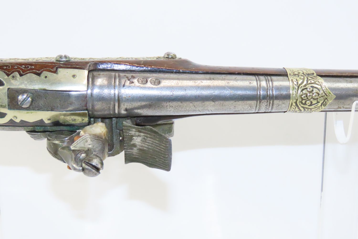 Ornate Ottoman Style Flintlock Pistol 5.8 C&R Antique010 | Ancestry Guns