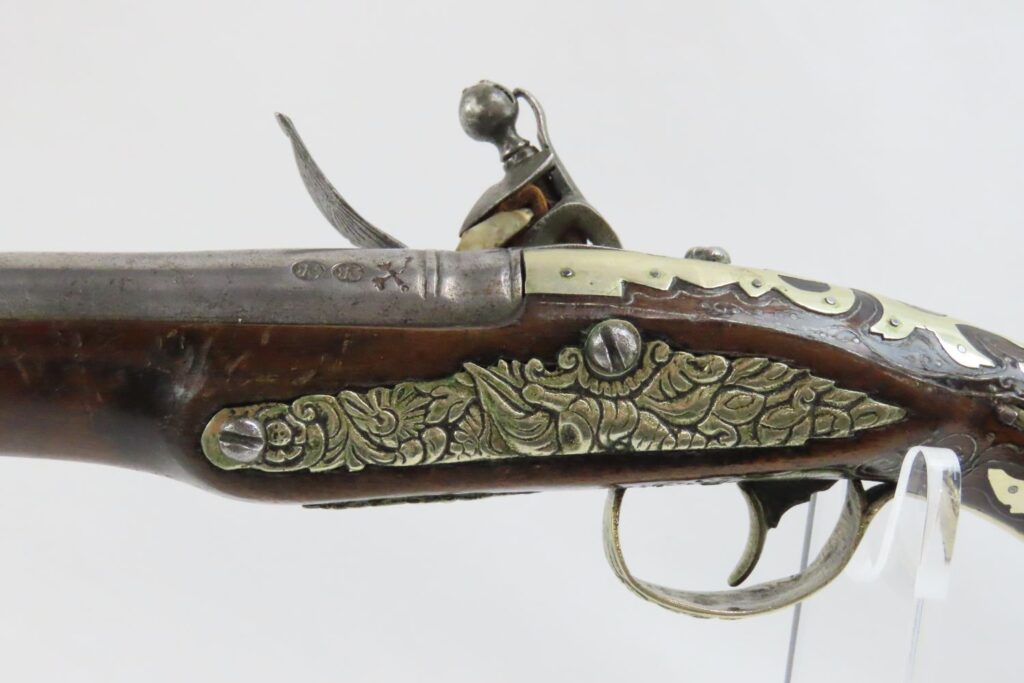 Ornate Ottoman Style Flintlock Pistol 5.8 C&R Antique015 | Ancestry Guns
