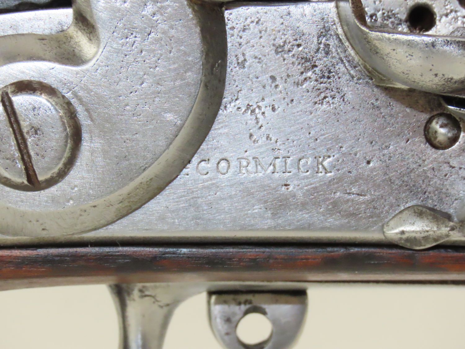 Scarce Robert McCormick 1790s Contract Flintlock Musket 4.22 C&R ...