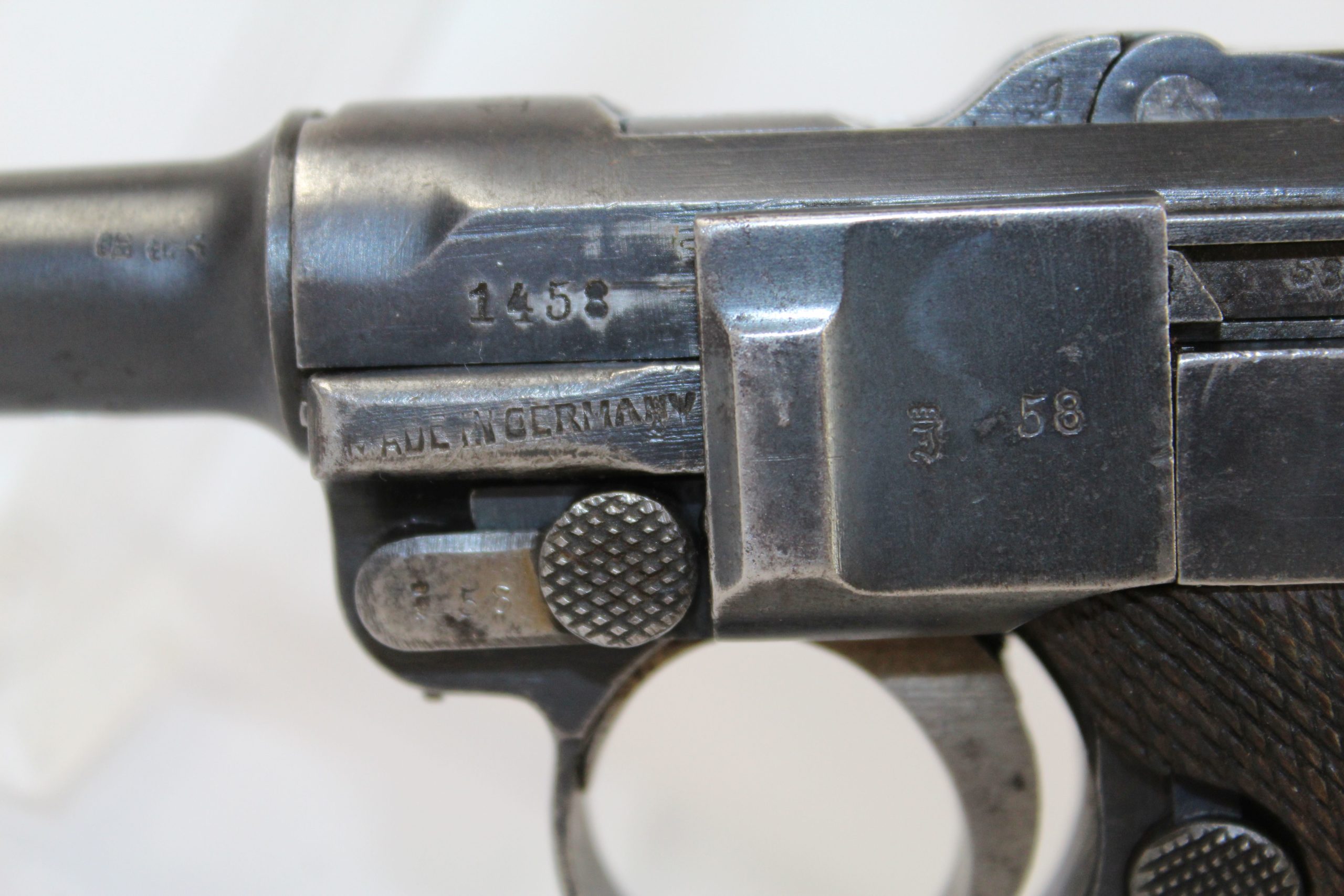 WWI World War I Erfurt Imperial German Luger p08 9mm Pistol Antique ...