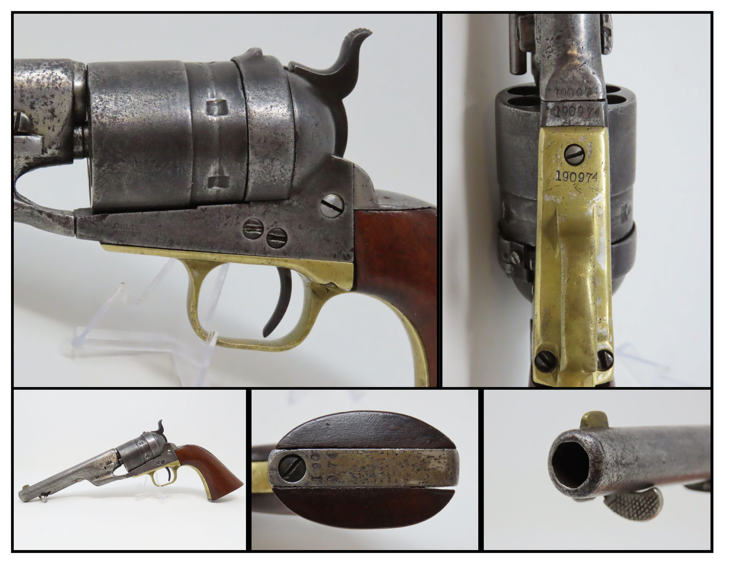 aCollage Colt Model 1860 Army Richards Conversion Revolver 10.7 ...