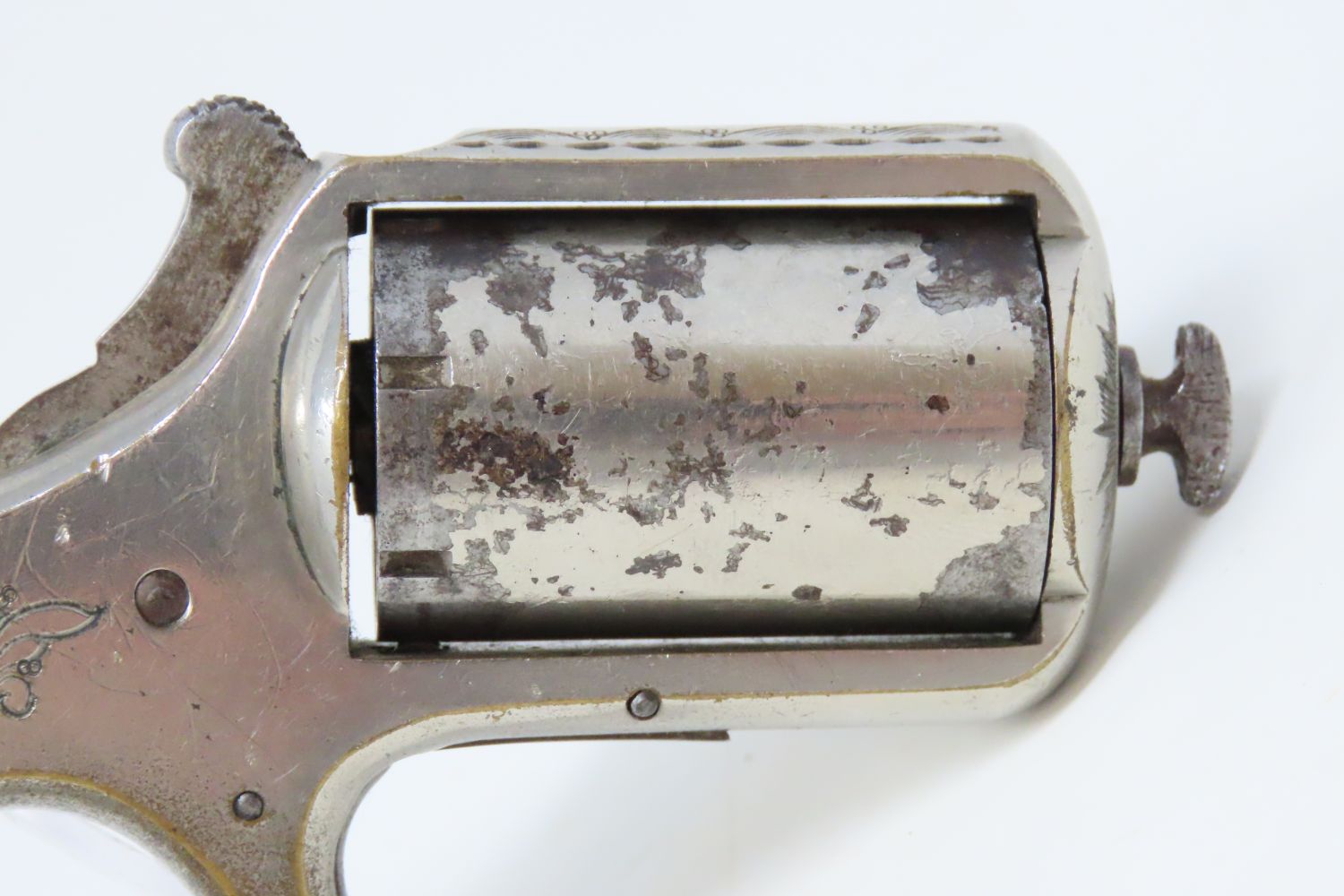 Engraved James Reid my Friend Knuckle Duster Revolver 10.28 C&R ...