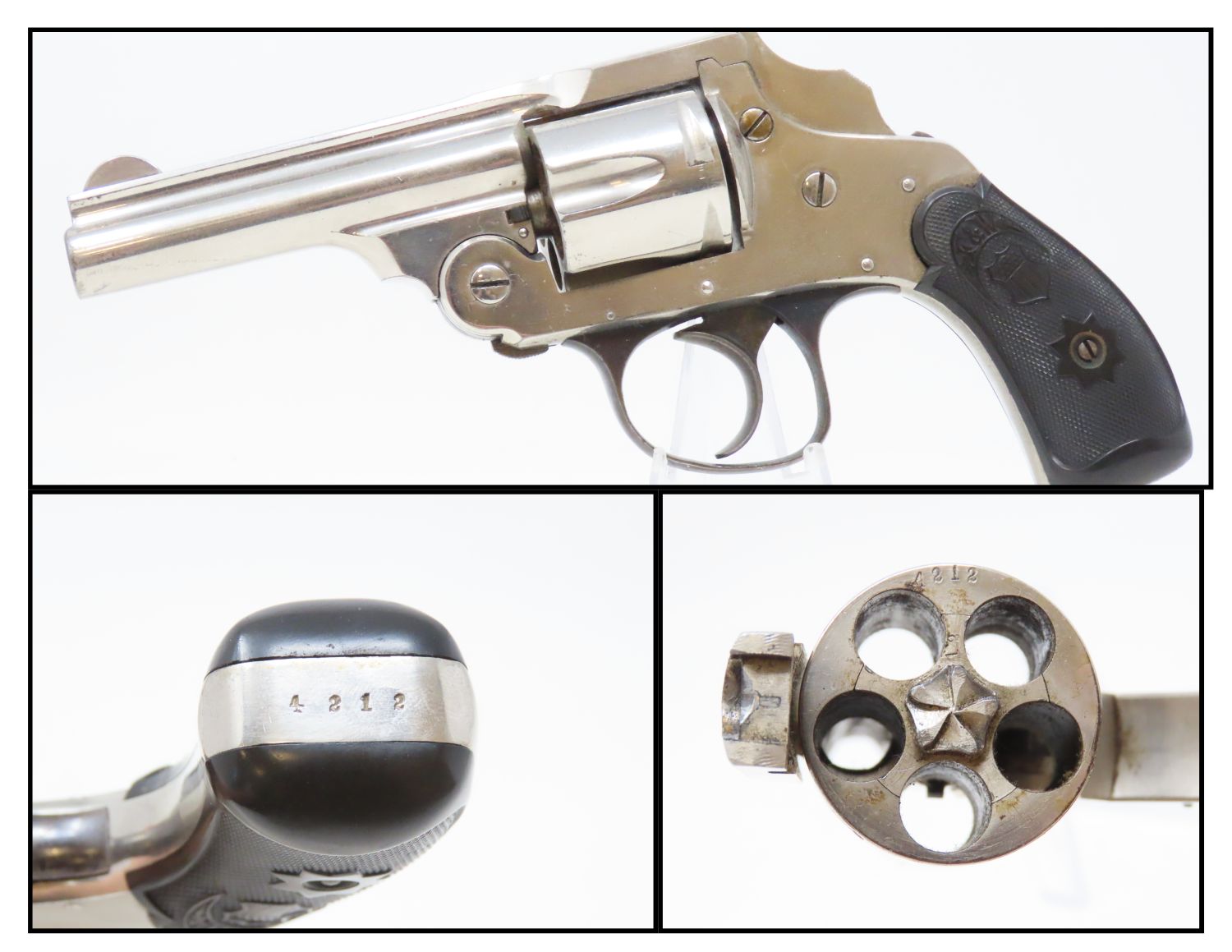 Forehand & Wadsworth Top Break Hammerless Revolver 11.6 C&R Antique001 ...