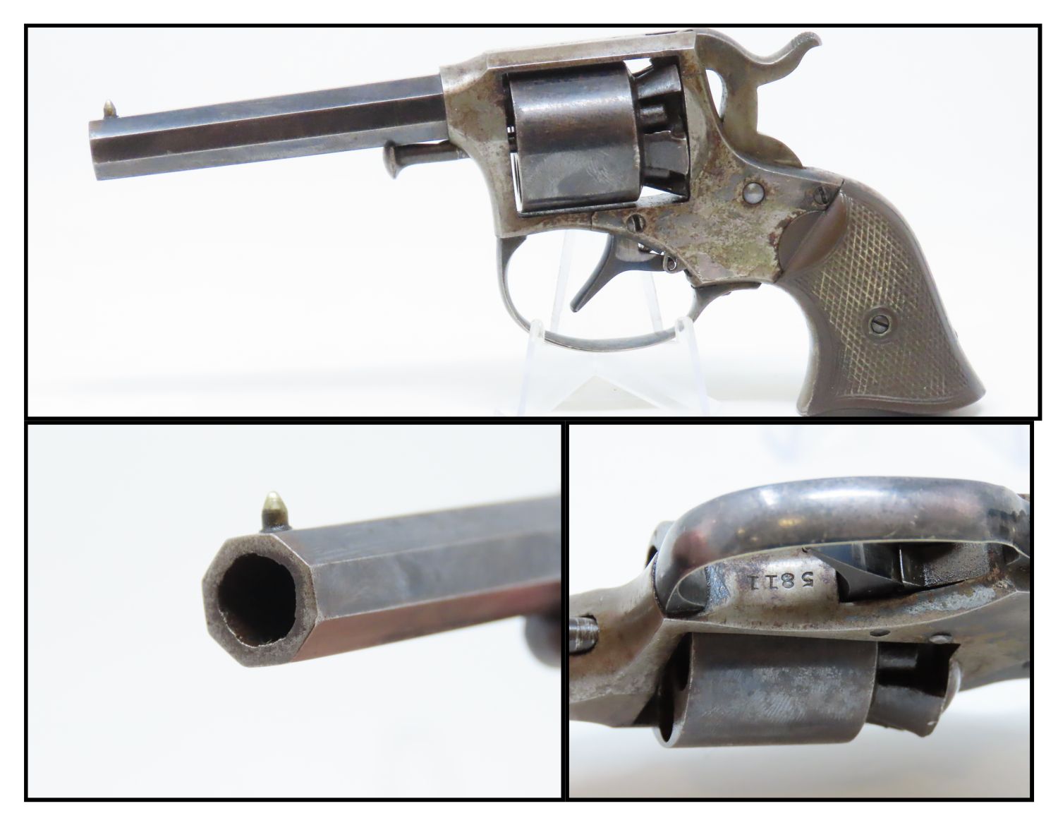 Remington Rider Double Action pocket Revolver 11.6 C&R Antique001 ...