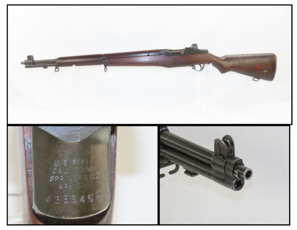 U.S. Springfield M1 Garand Rifle World War 2 11.18 C&R Antique 001 ...