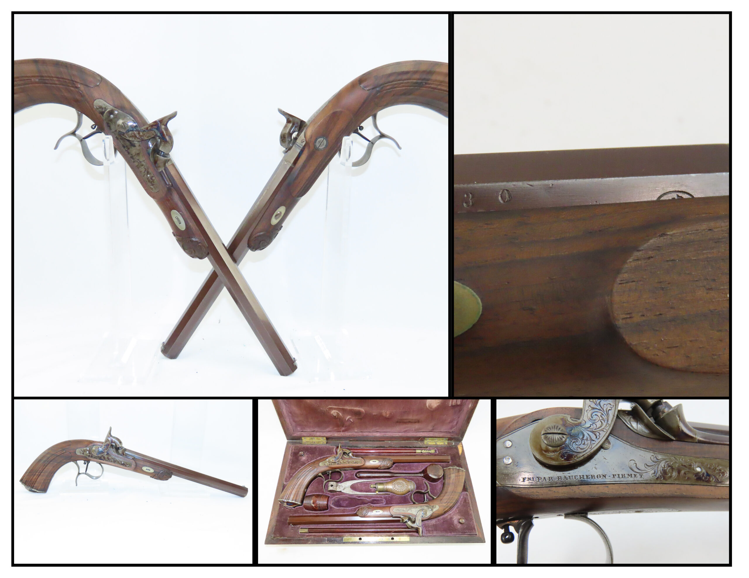 1collage continental percussion dueling pistols | Ancestry Guns