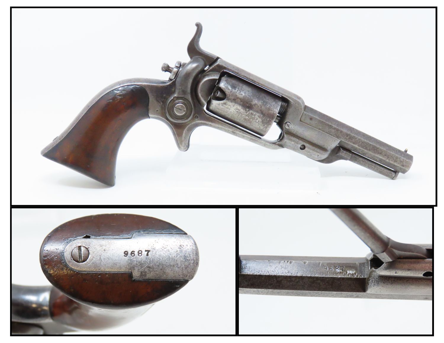 Colt Model 1855 Root MOdel 2 Percussion Revolver 12.9 C&R Antique 001 ...