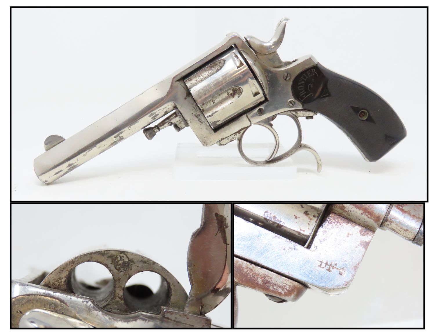 Belgian Frontier Army Double Action Revolver 11.24 C&R Antique 001 ...
