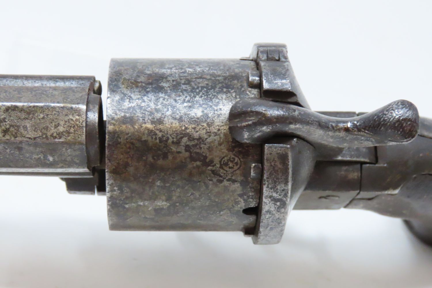 Belgian Lefaucheux Model 1854 Single Action Revolver 12.14 C&R Antique ...