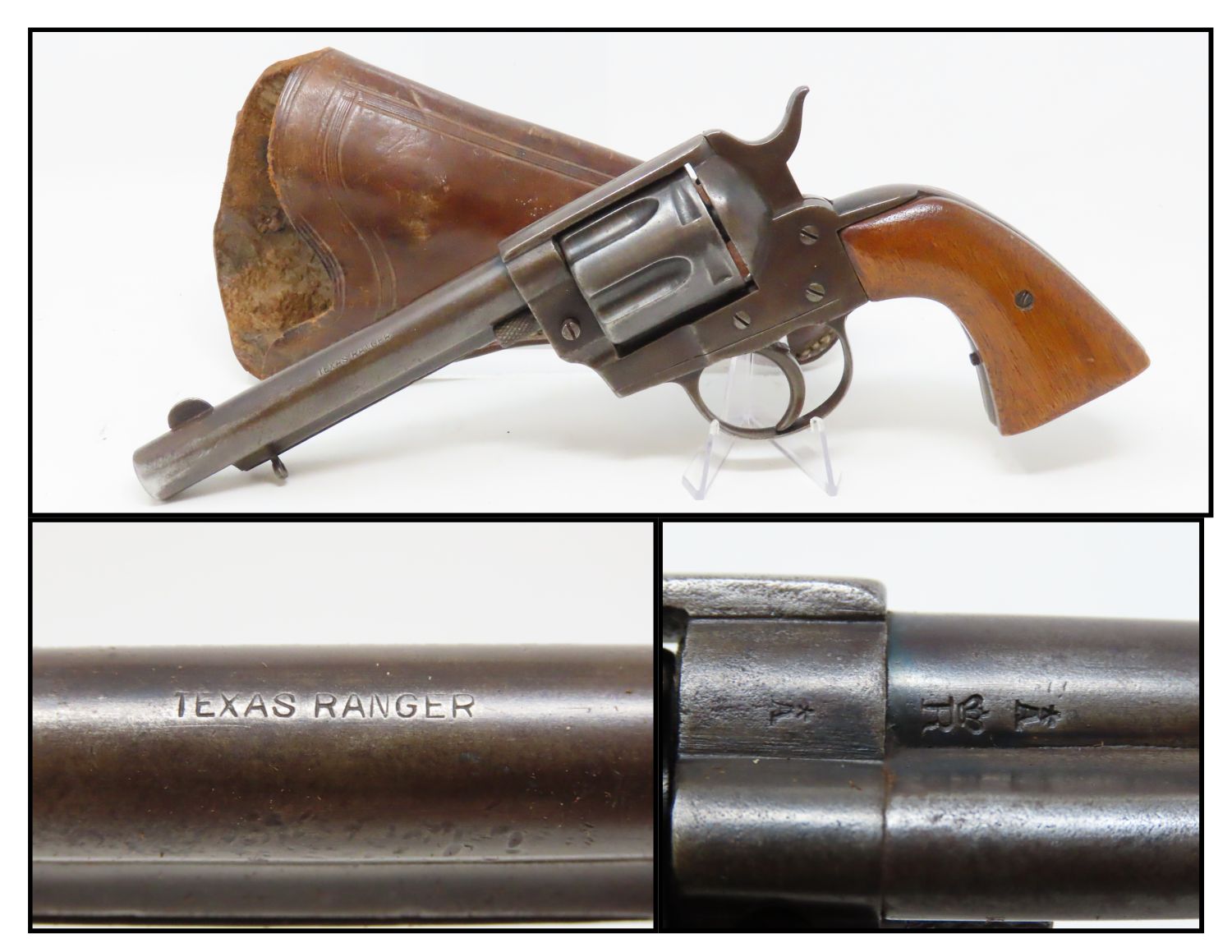 Belgian Texas Ranger Revolver with Holster 12.29 C&R Antique 001 ...