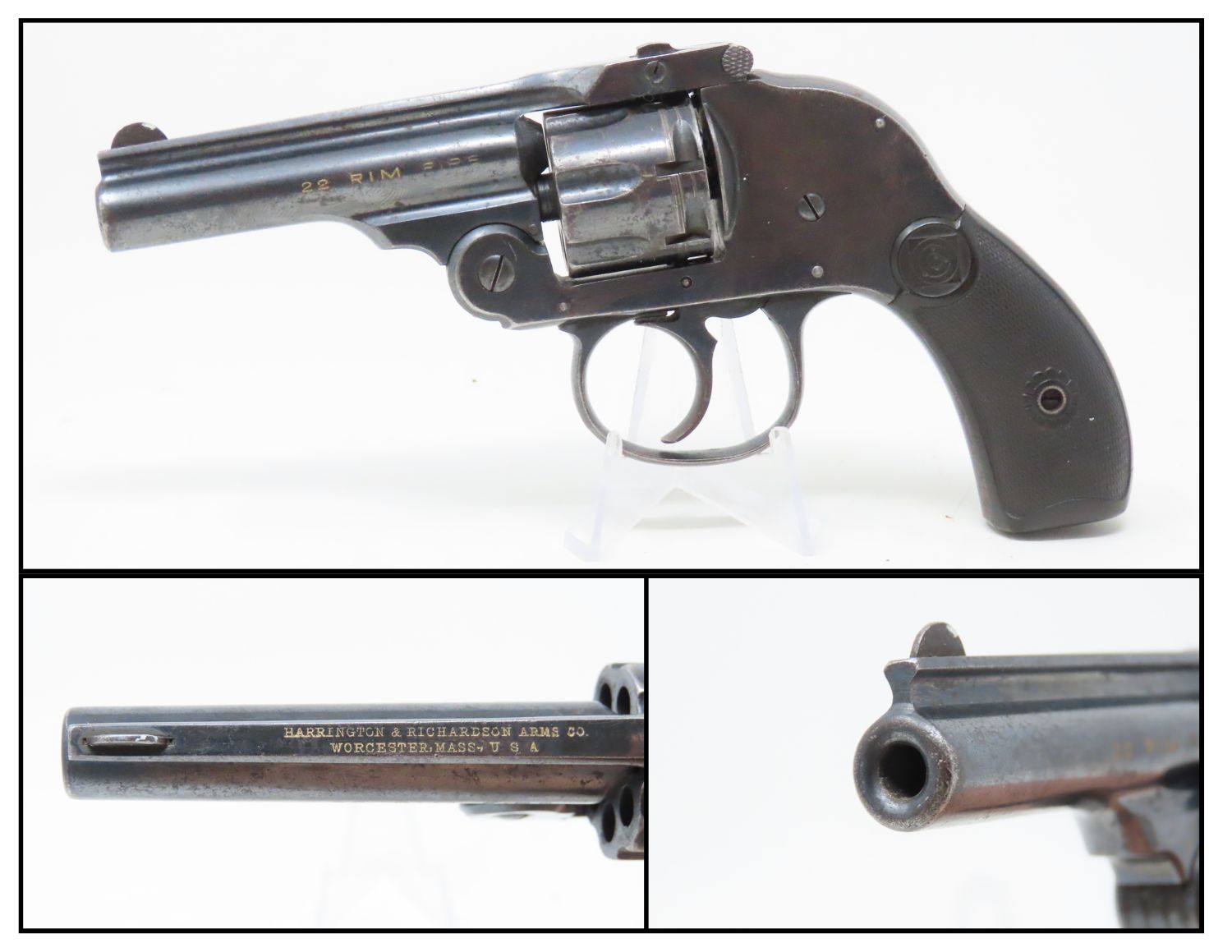 Harrington & Richardson Top Break Hammerless Revolver Blue12.22 C&R ...