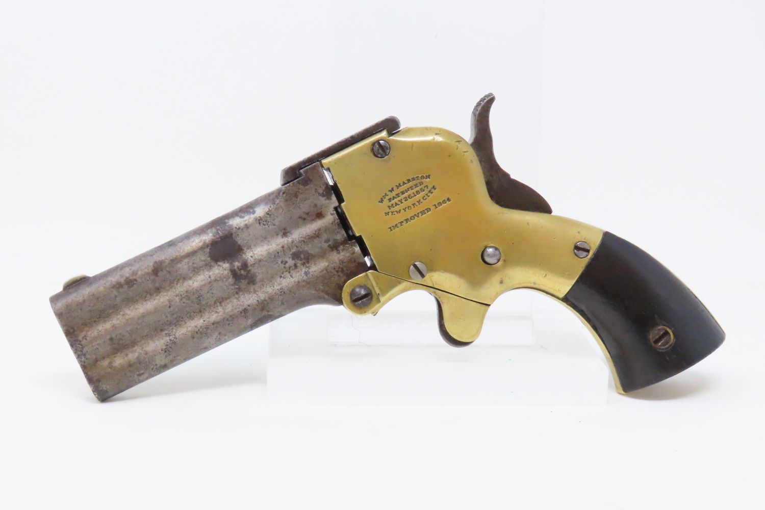 Marston Three Barrel Derringer wtih Box 11.30 C&R Antique 004 ...