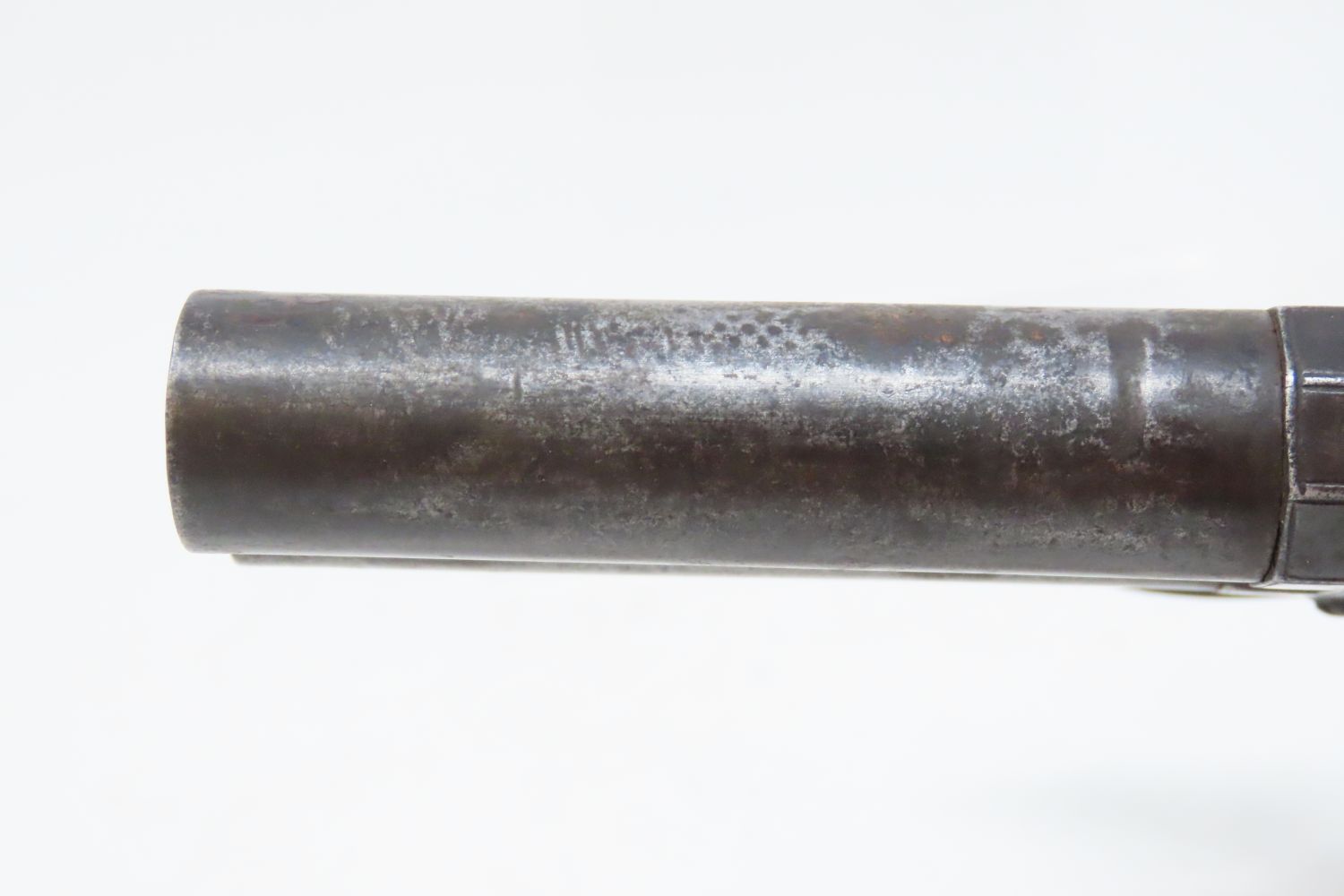 Miles Tap Action Double Barrel Breech Loading Flintlock Pistol 12.14 C ...