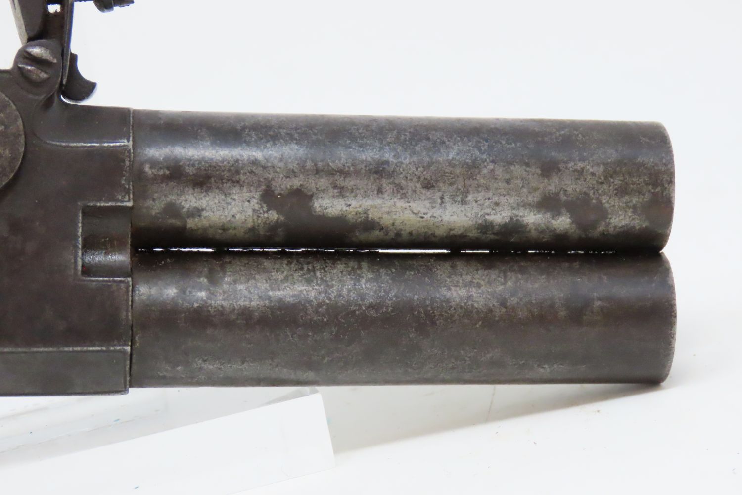 Miles Tap Action Double Barrel Breech Loading Flintlock Pistol 12.14 C ...