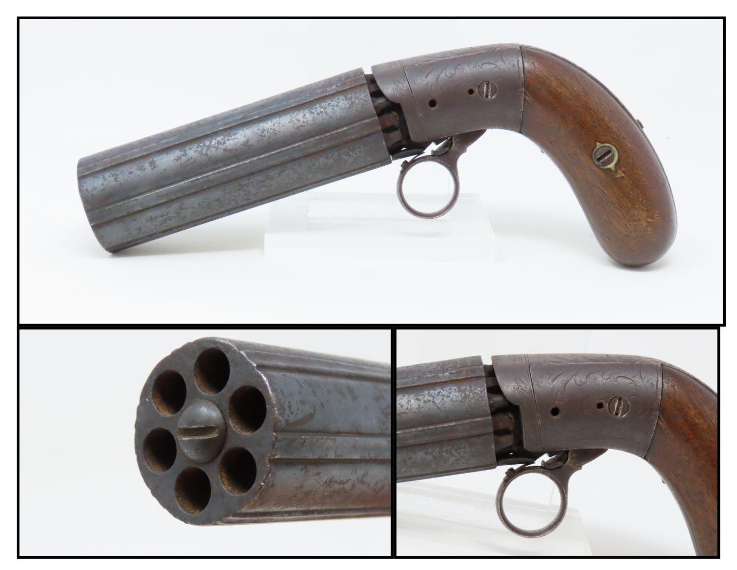 Percussion Pepperbox Revolver 11.10 C&R Antique001 | Ancestry Guns