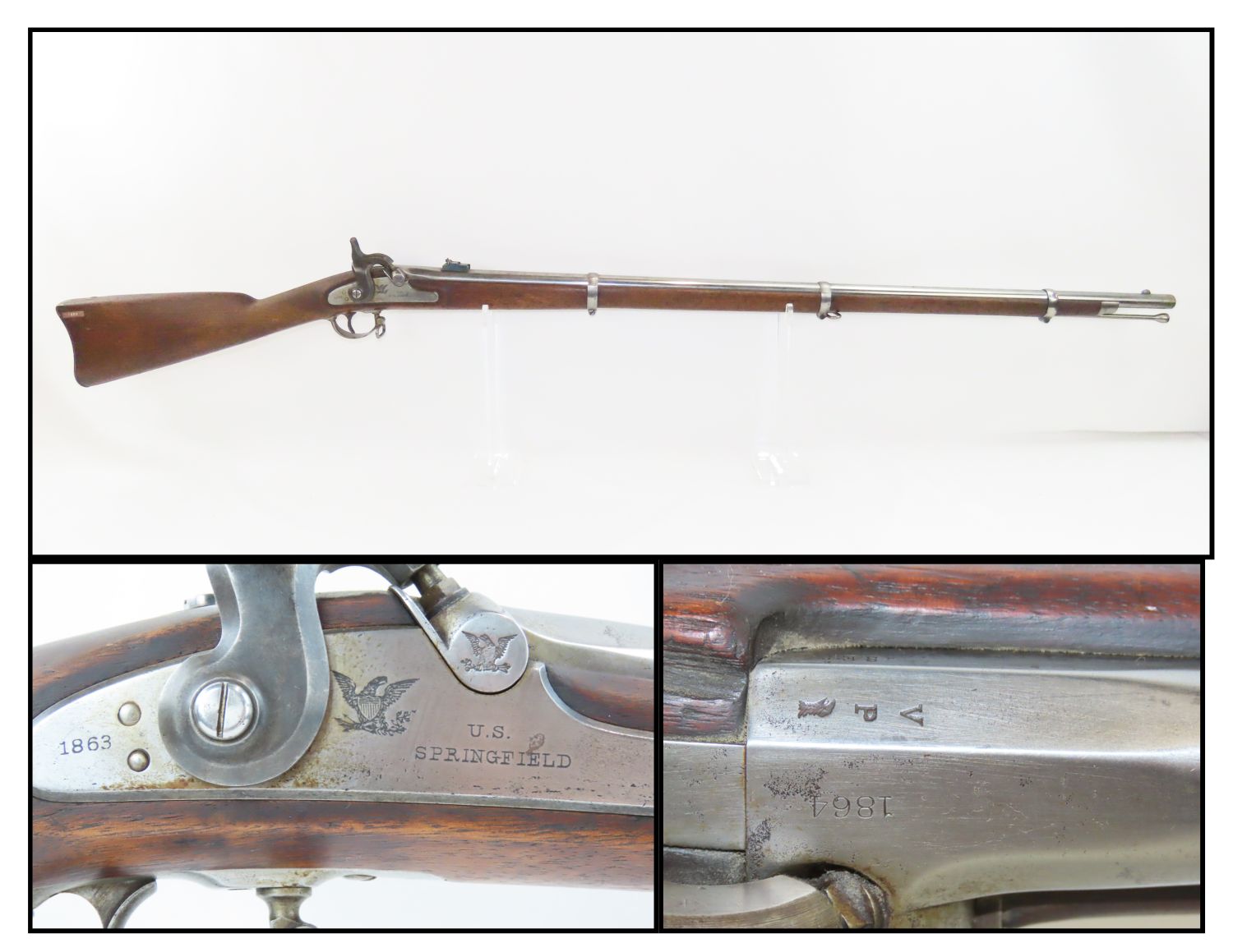 Springfield Model 1863 Rifle Musket 1.7.21 C&R Antique 001 | Ancestry Guns