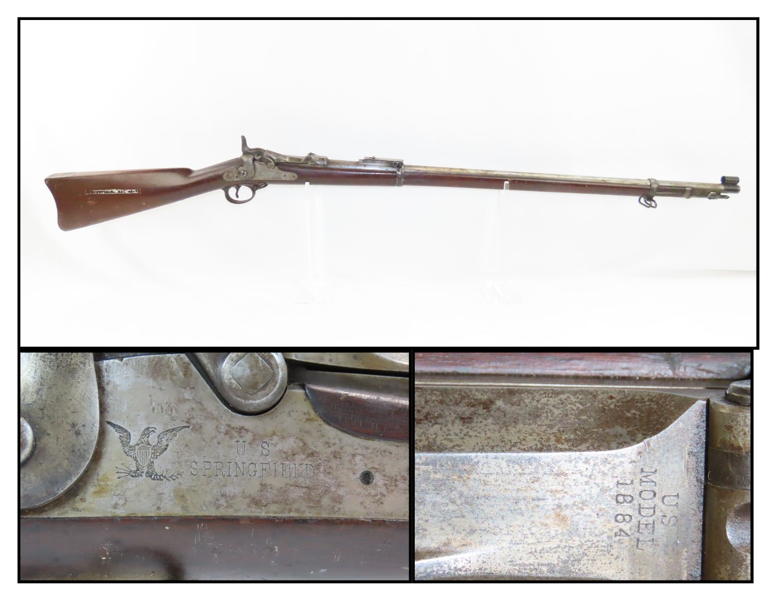 Springfield Model 1888 Rifle with Ramrod 1.7.21 C&R Antique 001 ...