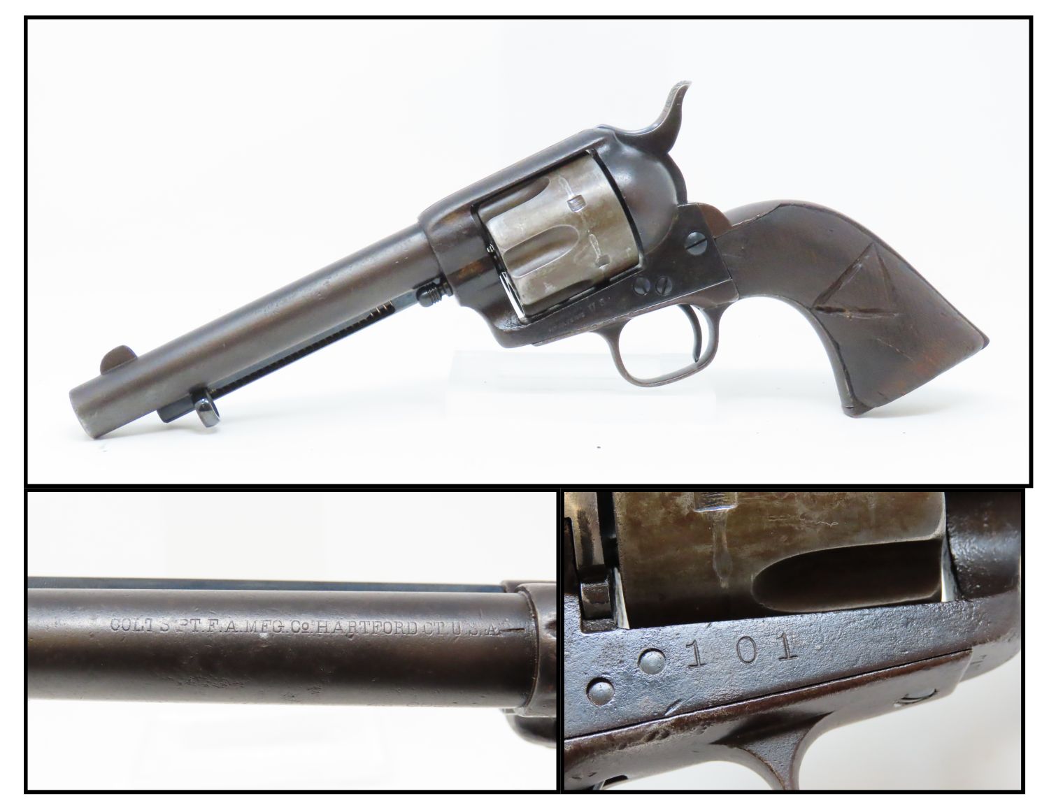 U.S. Colt Artillery Model Single Action Army Revolver 11.24 C&R Antique 001 | Ancestry Guns